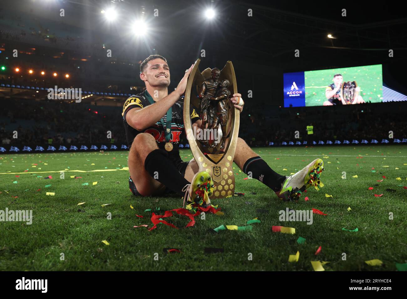 Sydney, Australia. 01st Oct, 2023. Nathan Cleary of the Panthers poses ...