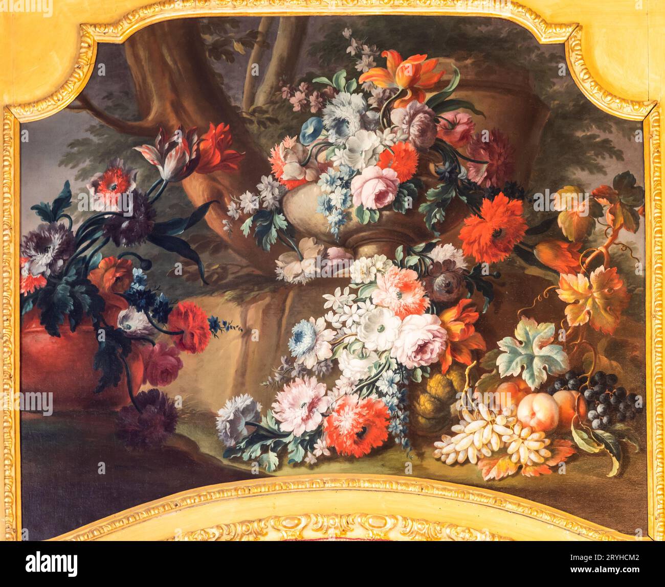Baroque painting floral hi-res stock photography and images - Alamy