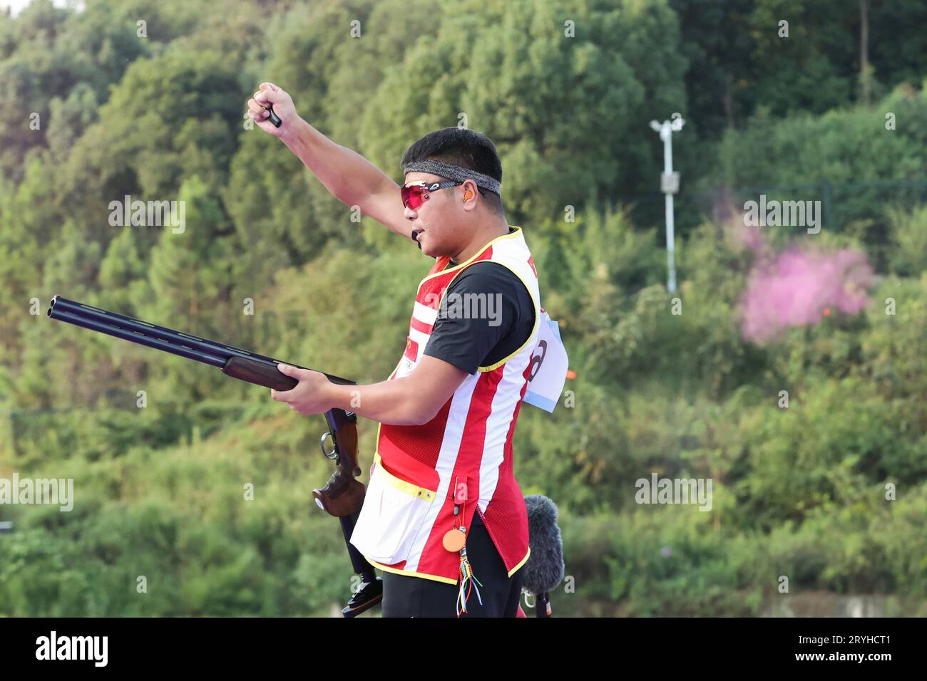 Hangzhou, China's Zhejiang Province. 1st Oct, 2023. Qi Ying of China ...