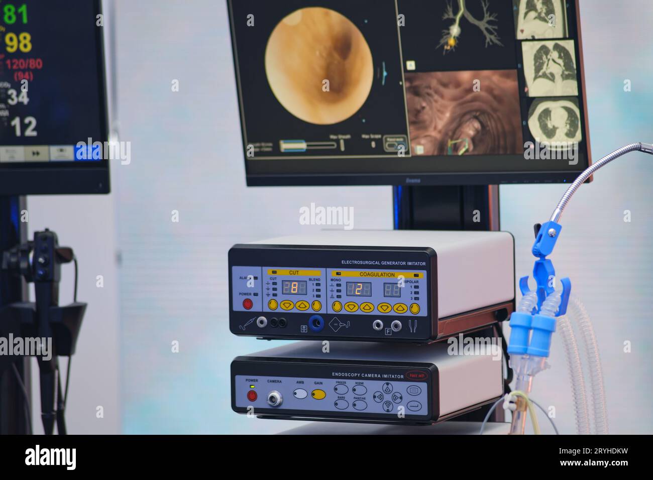 Endoscopic operation in surgery room hi-res stock photography and ...