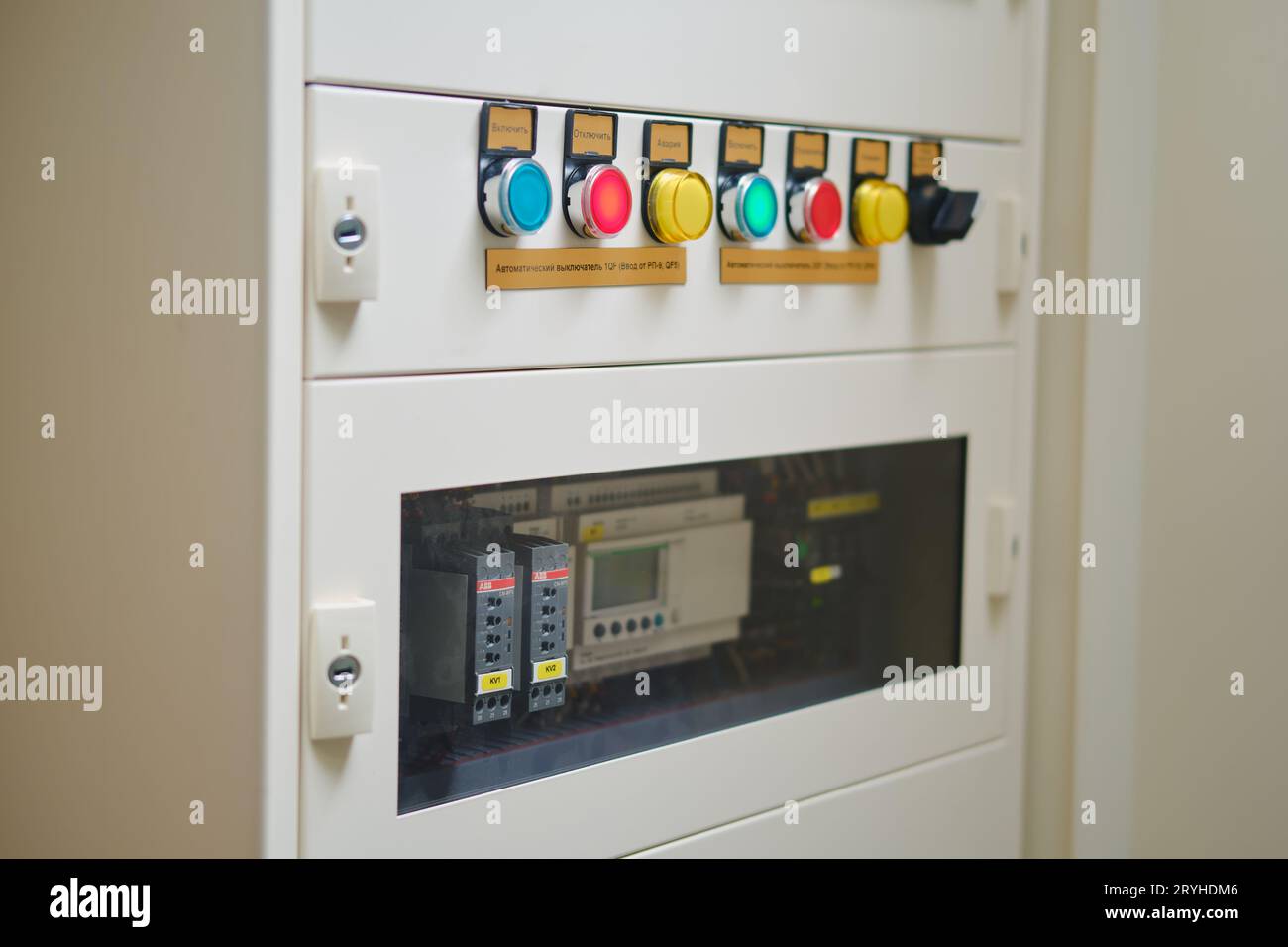The power cable connects to the electrical panel Abb ? Schneider with ...