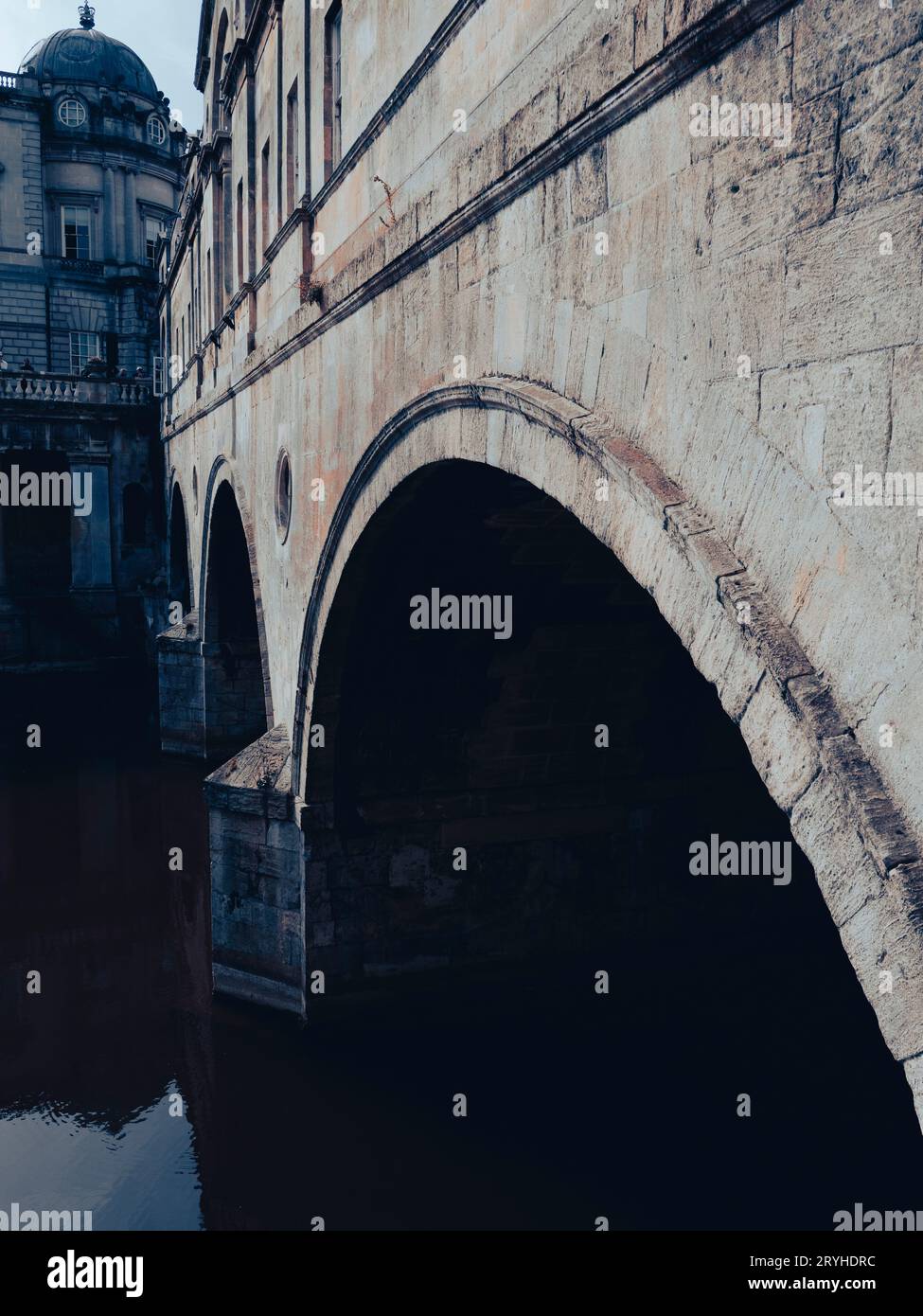 B&W Pulteney Bridge, Bath, Somerset, England, UK, GB Stock Photo - Alamy