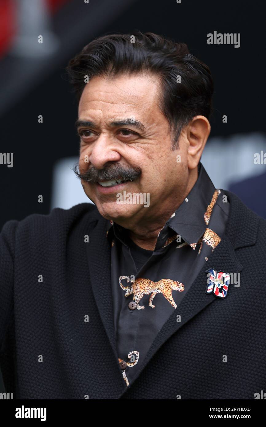 Jacksonville Jaguars owner Shahid Khan smiles as he arrives for an NFL ...