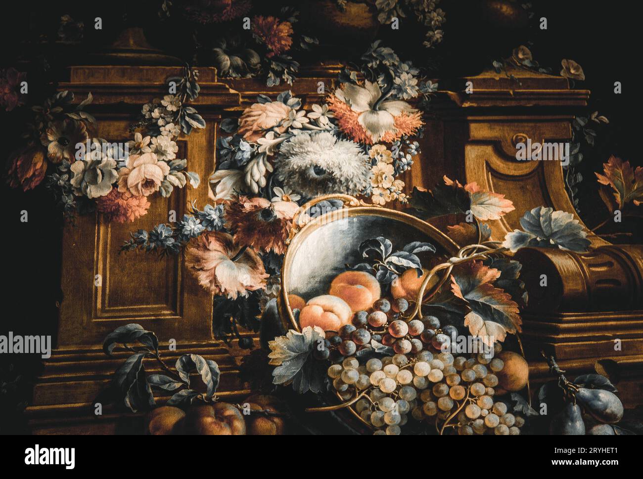 Baroque painting floral hi-res stock photography and images - Alamy