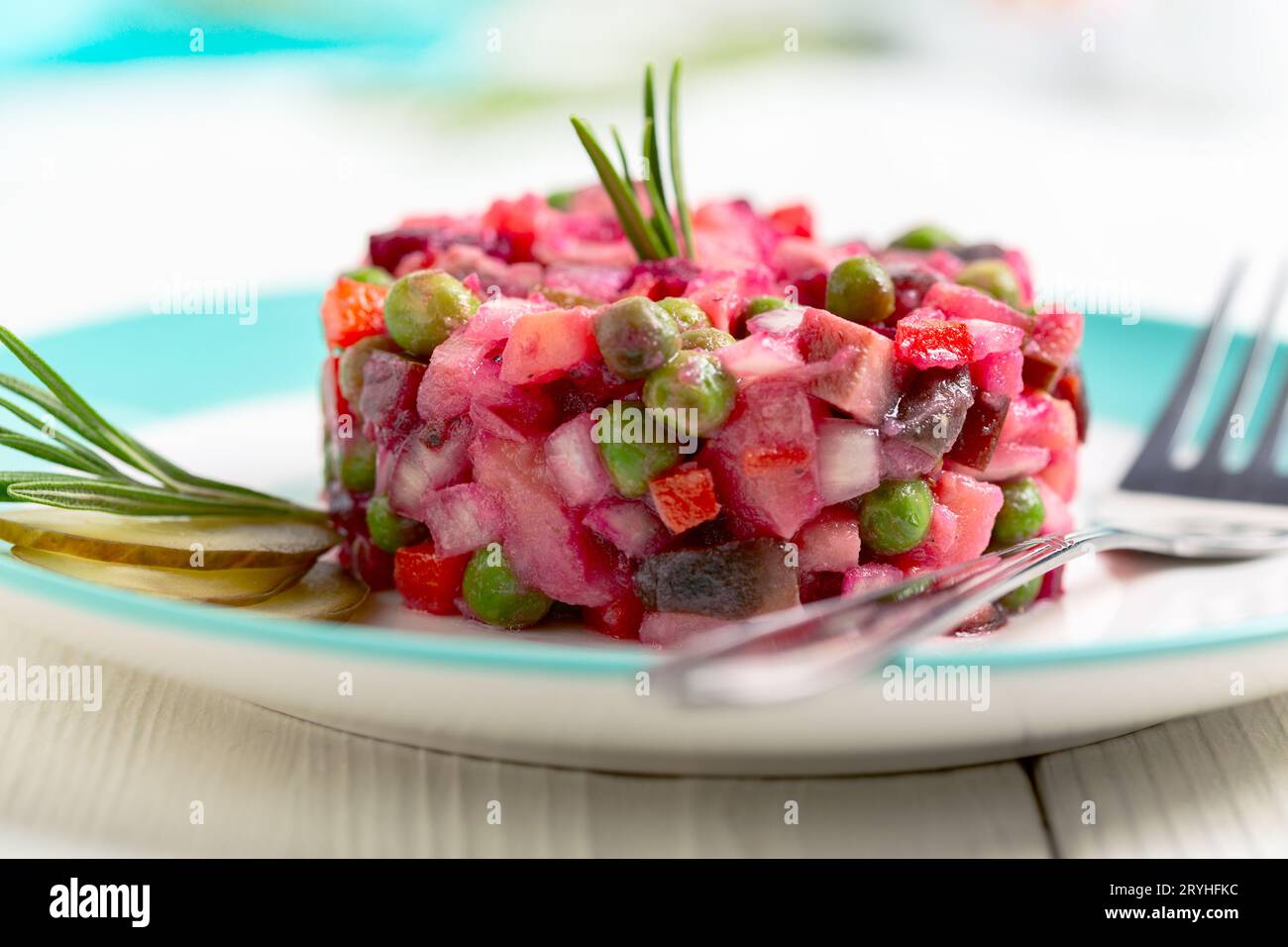 Russian potato salad hi-res stock photography and images - Alamy