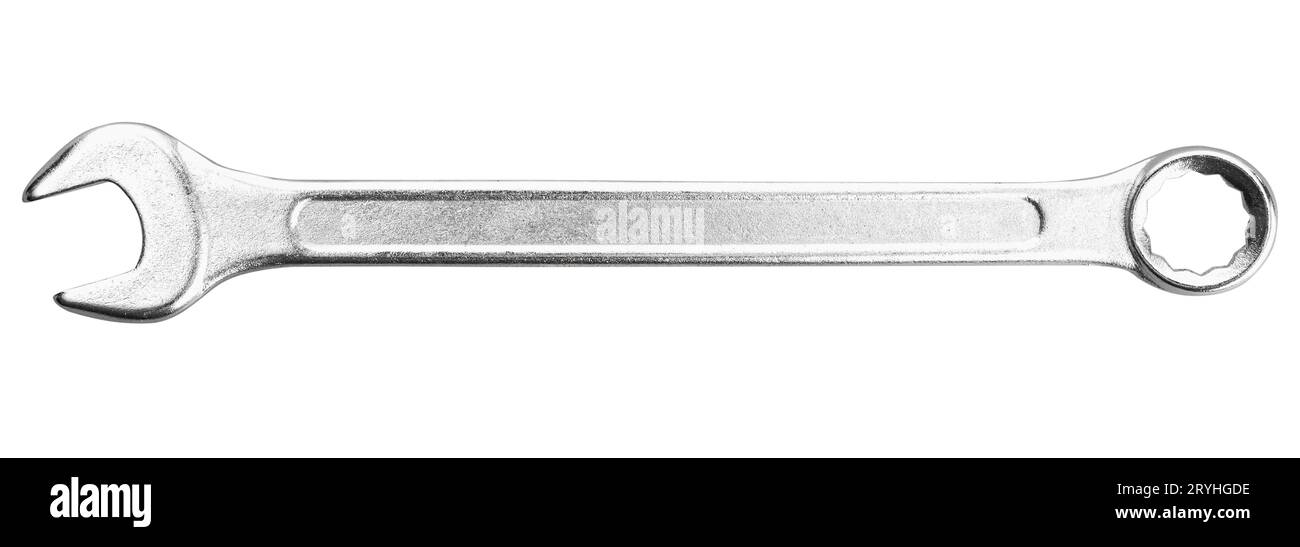 Wrench isolated on white background. Hand tool Stock Photo - Alamy
