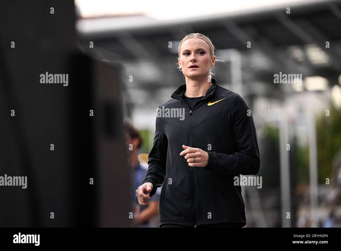 Katie Moon Nageotte of USA (women's pole vault) during the Meeting de ...