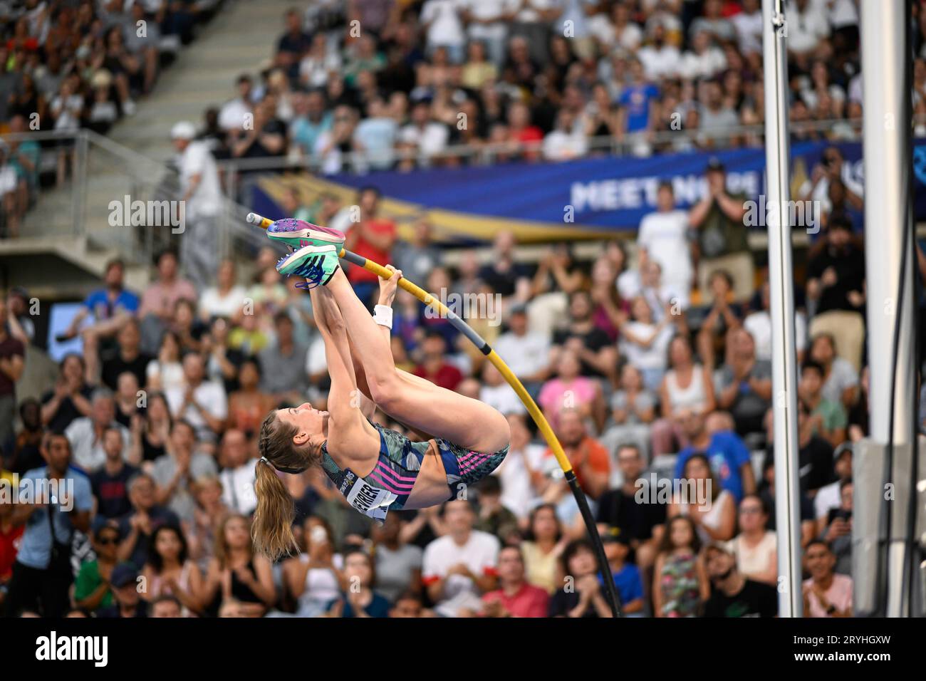 Margot Chevrier (women's pole vault) during the Meeting de Paris Wanda ...