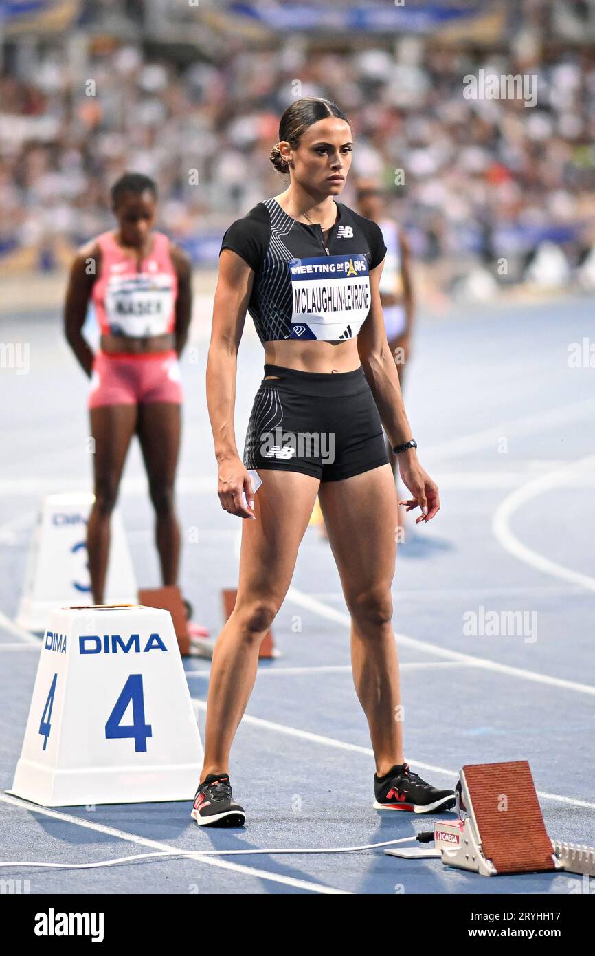Sydney McLaughlin Levrone of USA during the 400m race of the Meeting de ...
