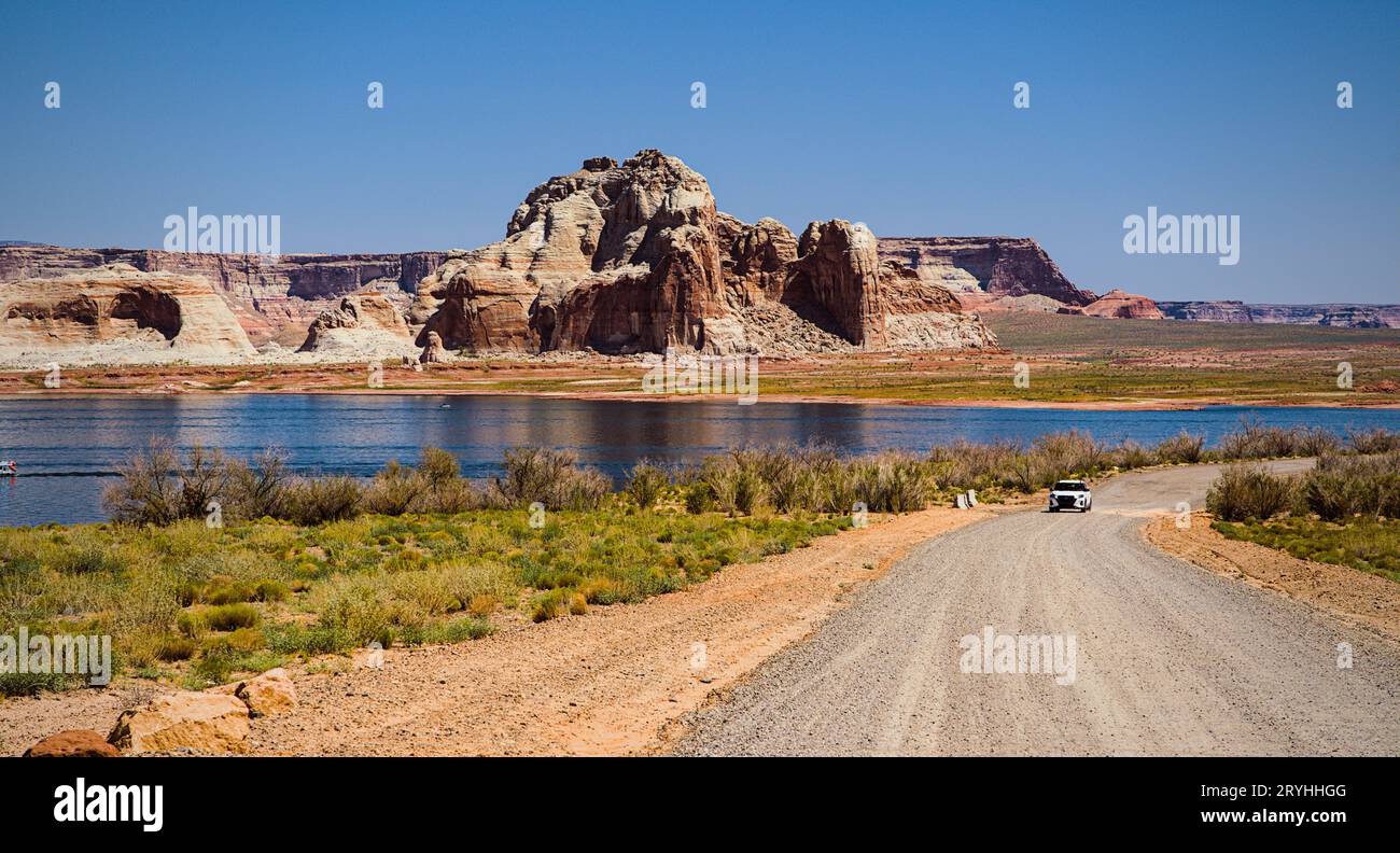 The lake Powell, near Page (AZ Stock Photo - Alamy