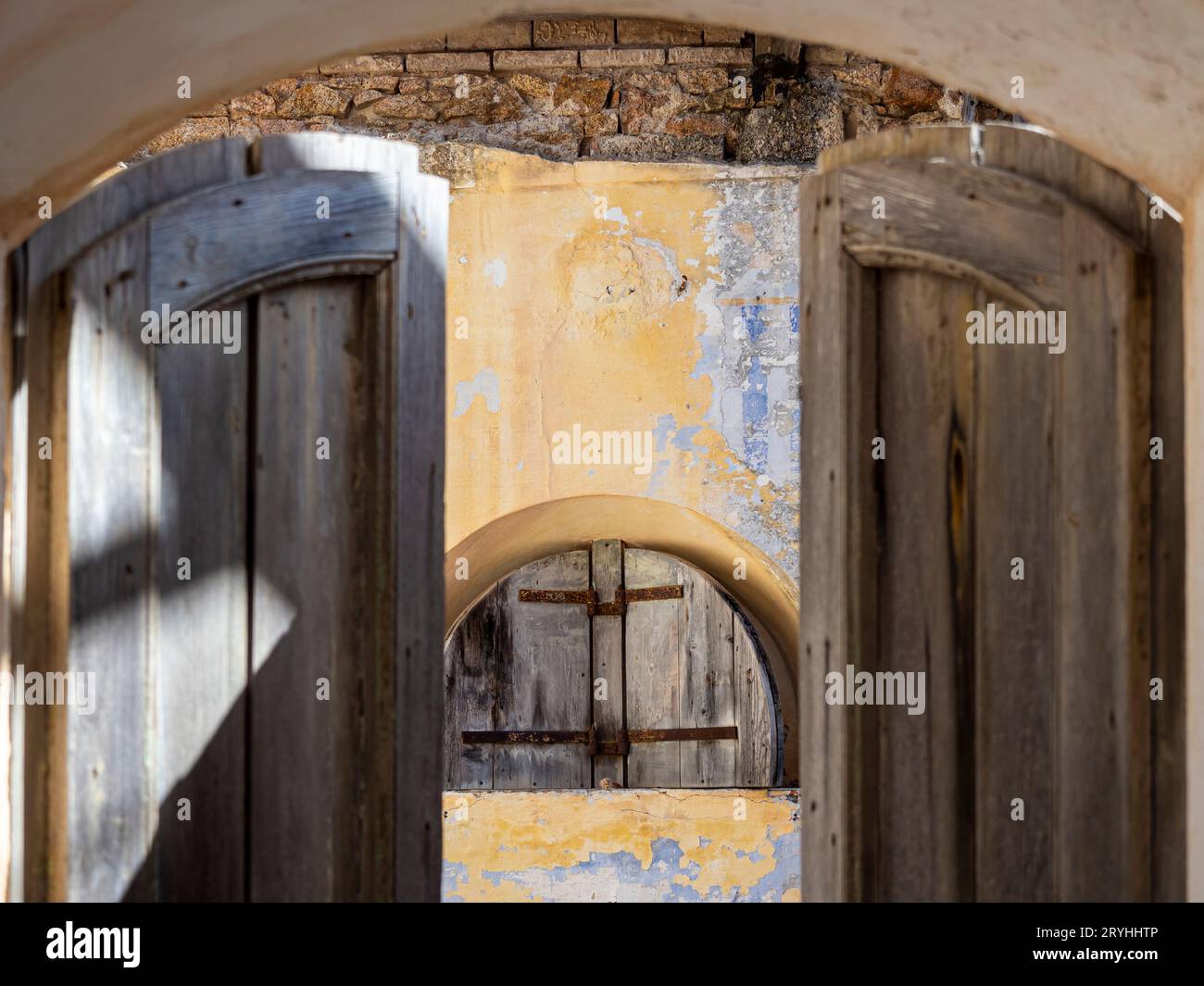 An old and ruined windows Stock Photo - Alamy