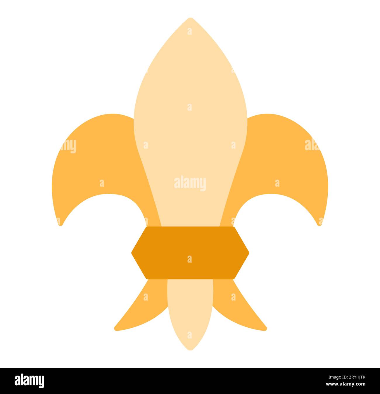 Royal lily icon. Fleur de lis vector illustration. Symbol of French monarchy Stock Vector Image ...