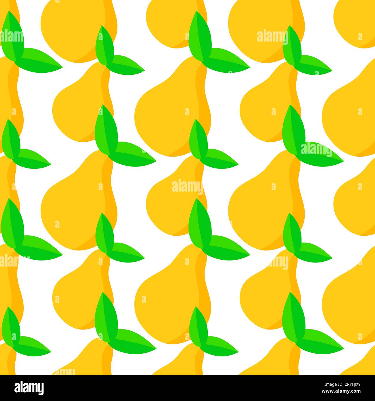 Seamless pattern of pear hi-res stock photography and images - Alamy