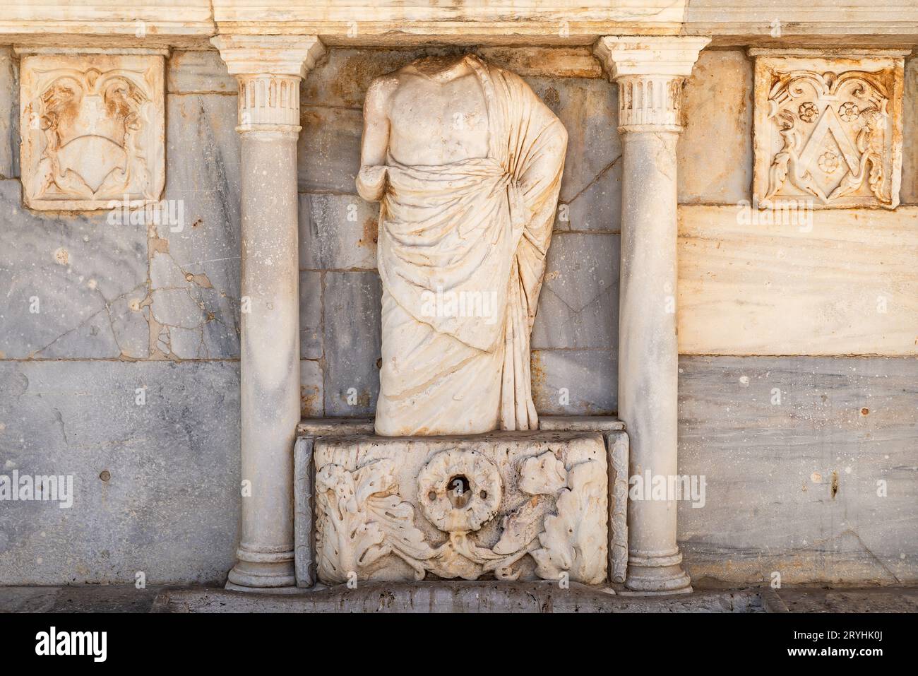 Heraklion, Crete - Greece - September 21st, 2023: The Bembo Fountain at ...