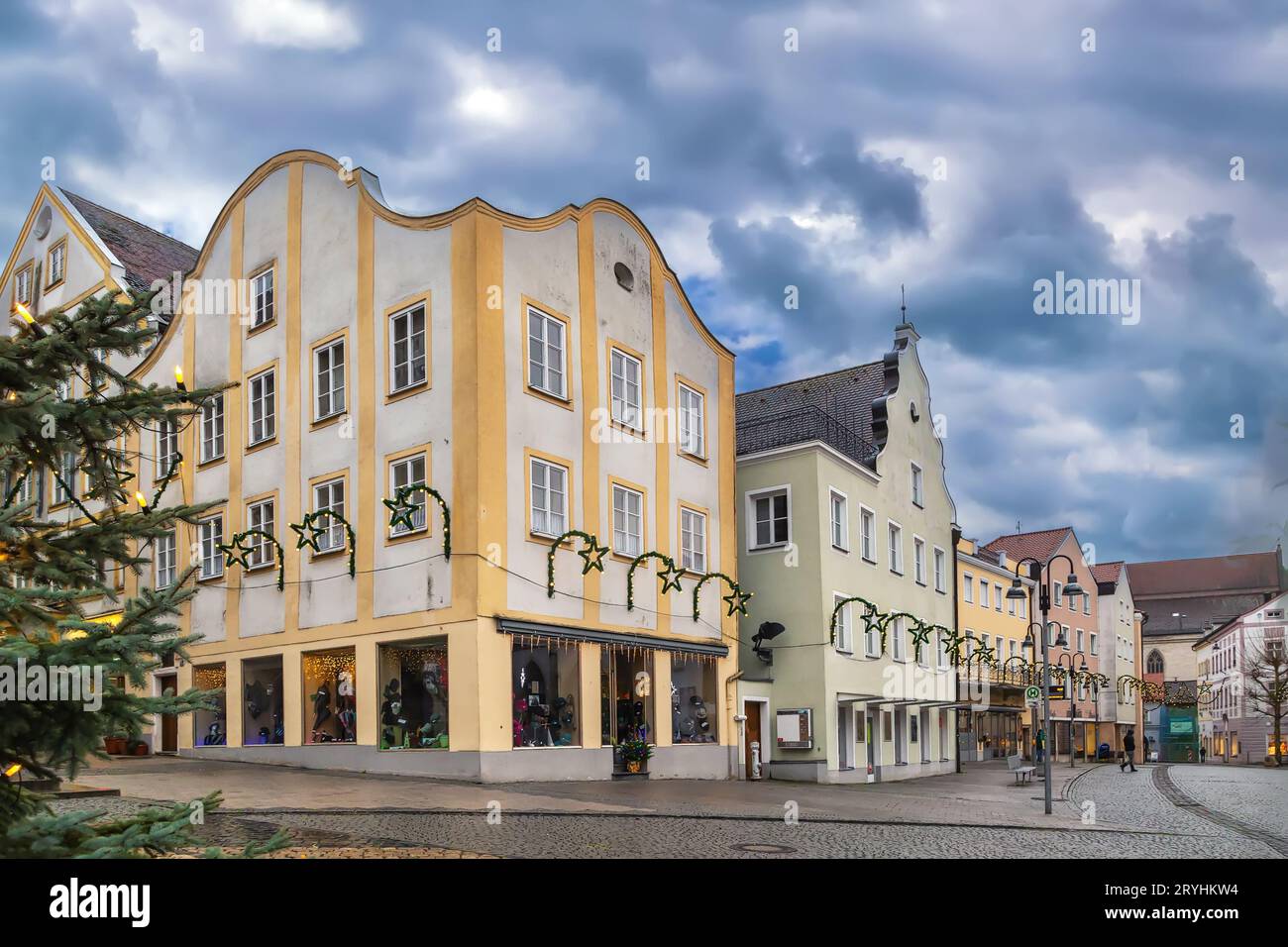 Main square in Eichstatt, Germany Stock Photo - Alamy