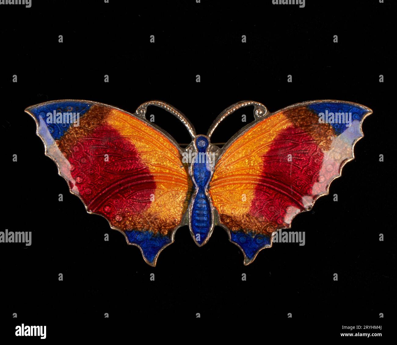 Antique Enamel Butterfly Brooch Stock Photo - Alamy