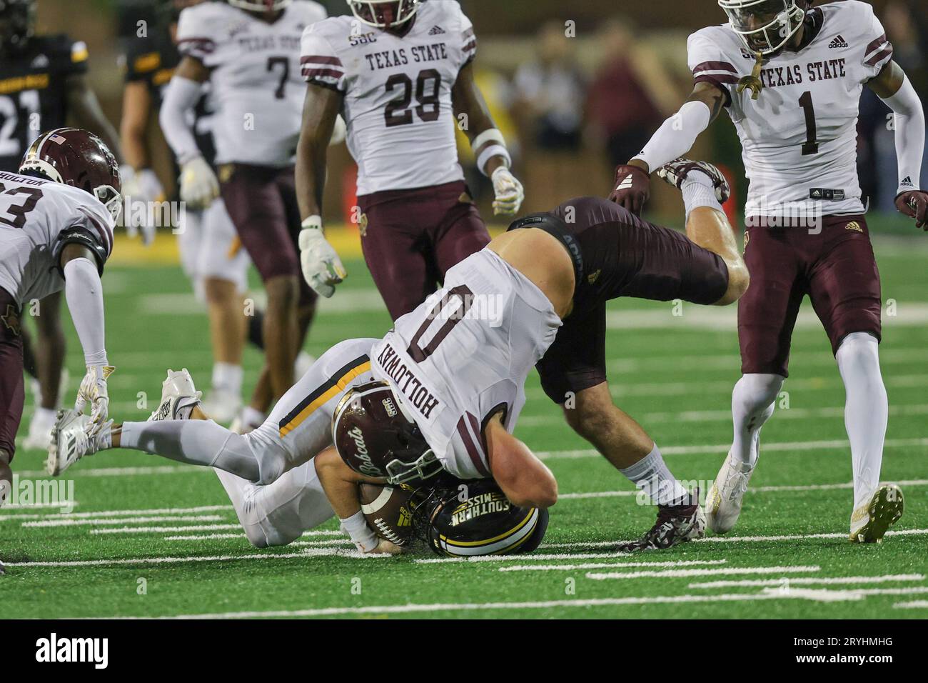 Hattiesburg, USA. 30th Sep, 2023. SEP 30, 2023: Texas State Bobcats ...