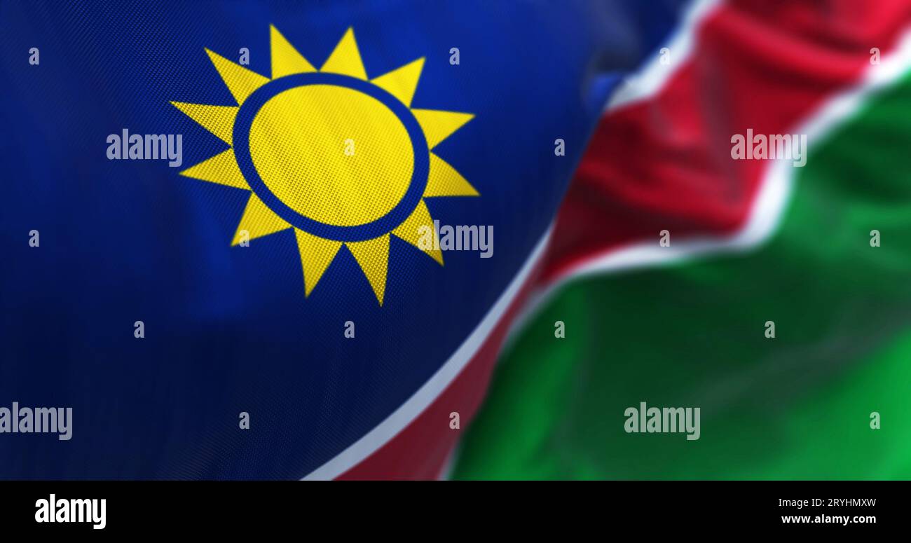 Namibia waving flag hi-res stock photography and images - Alamy