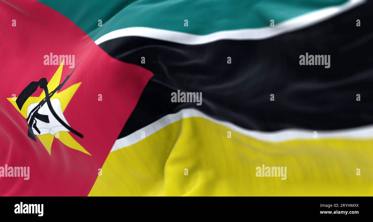 Mozambique flag waving hi-res stock photography and images - Alamy
