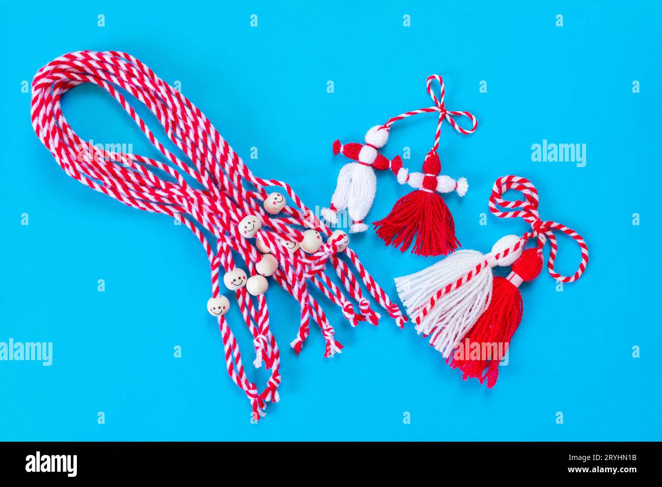 Bulgarian symbols of spring different martenitsa Stock Photo - Alamy