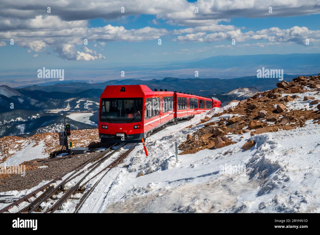 A railway transit system in Colorado Springs, Colorado Stock Photo - Alamy