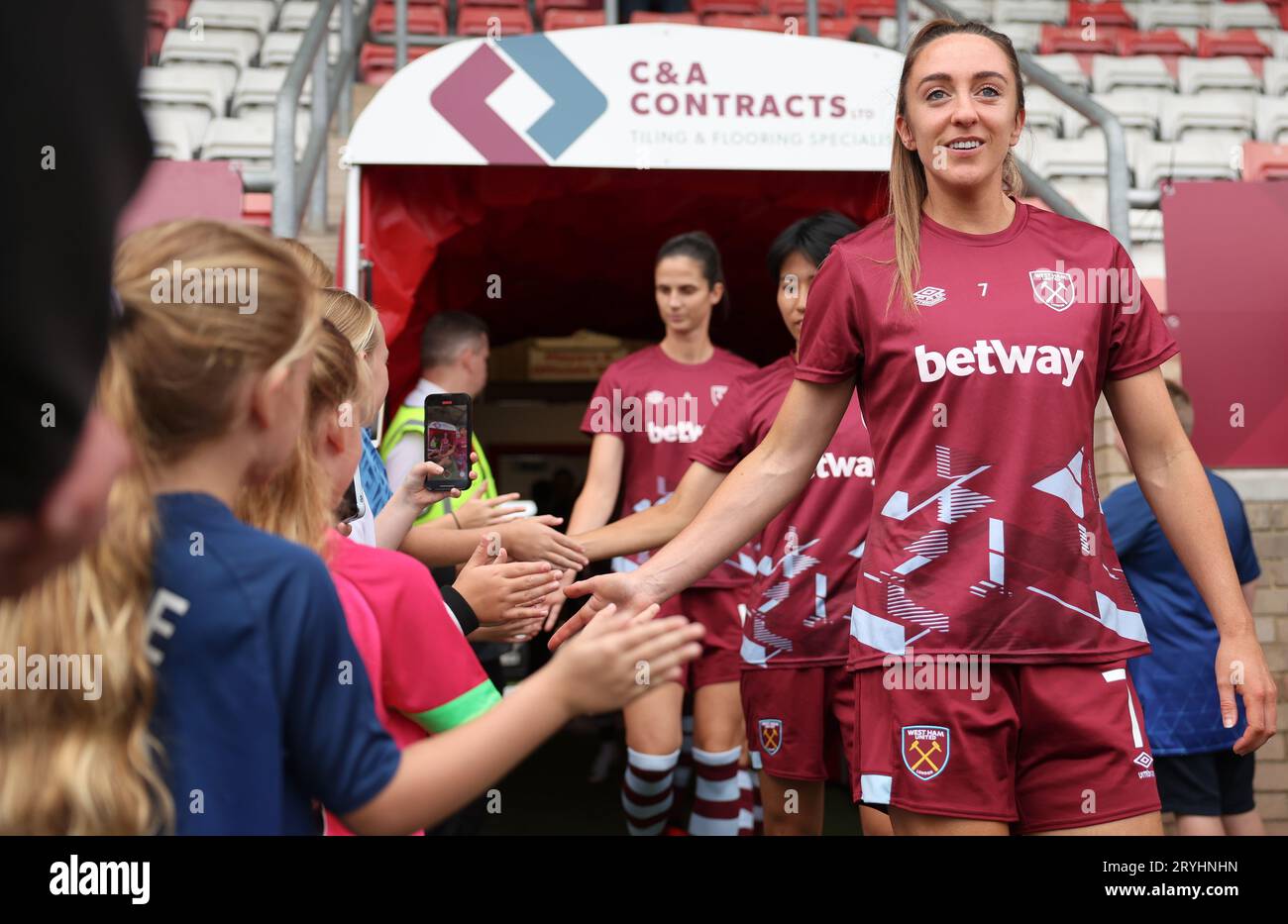West Ham United's Lisa Evans before the Barclays Women's Super League ...