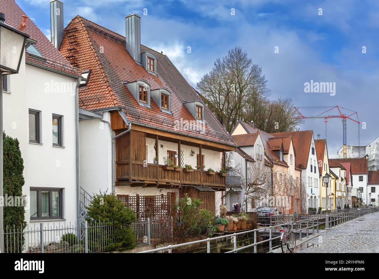 Street in Freising, Germany Stock Photo - Alamy