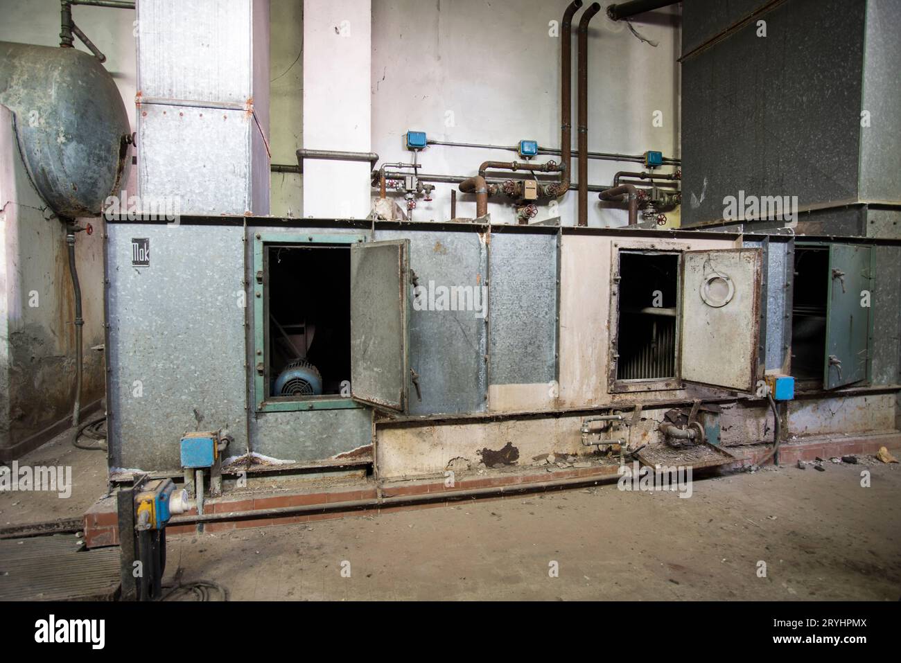 Details of an old abandoned factory Stock Photo - Alamy