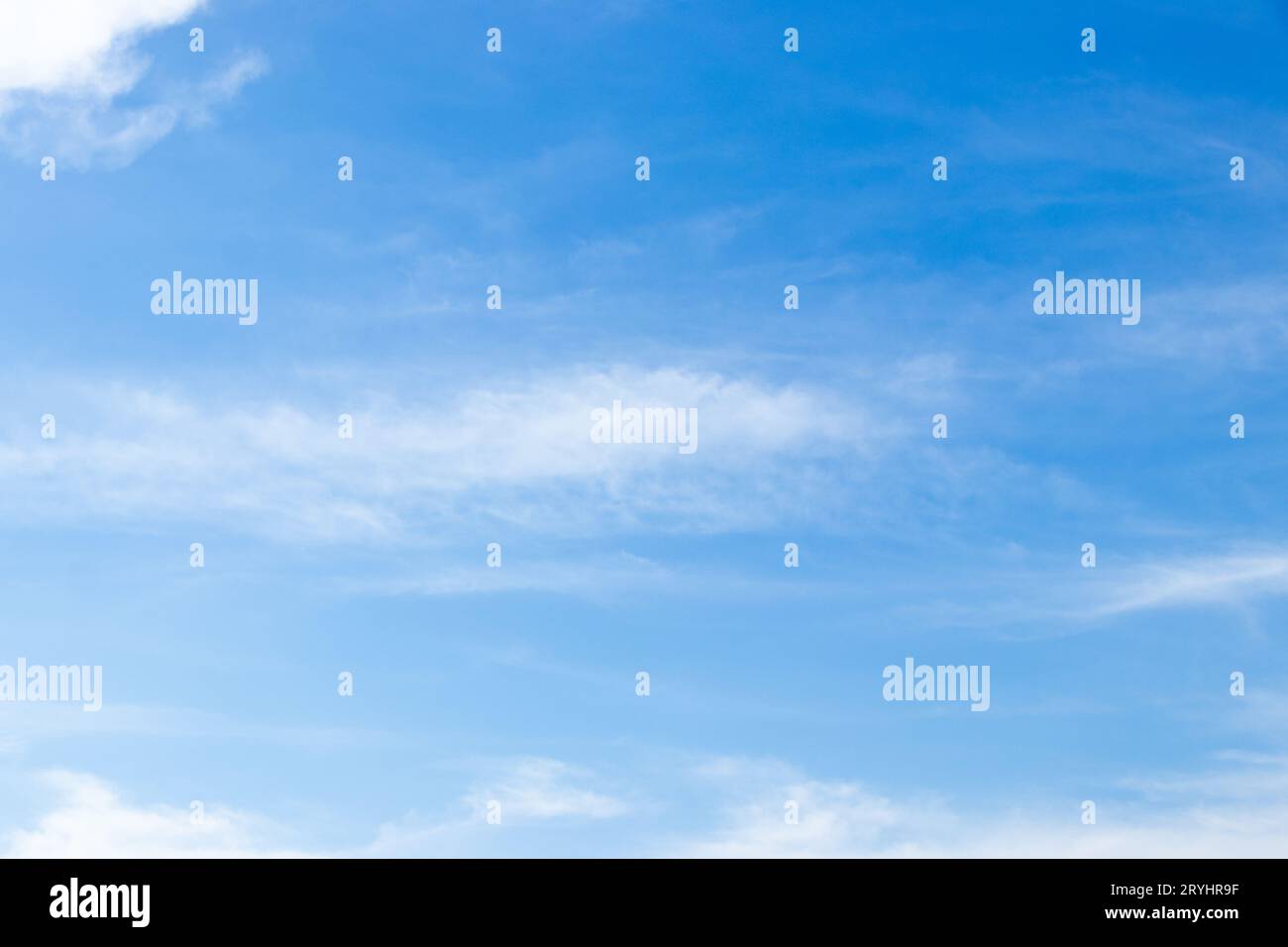 Clear blue color sky with white cloud background Stock Photo - Alamy