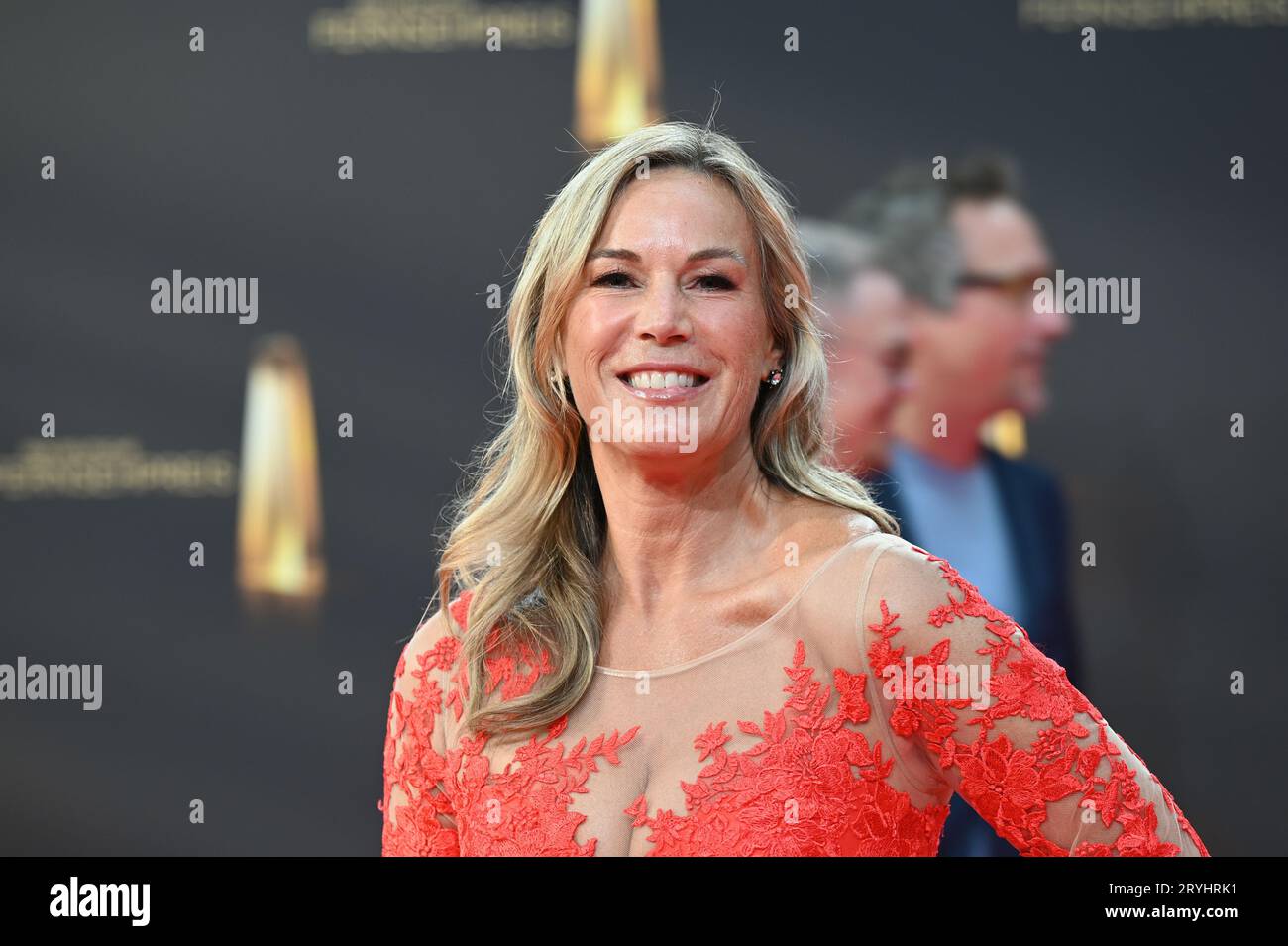 28 September 2023, North Rhine-Westphalia, Cologne: Presenter Birgit ...