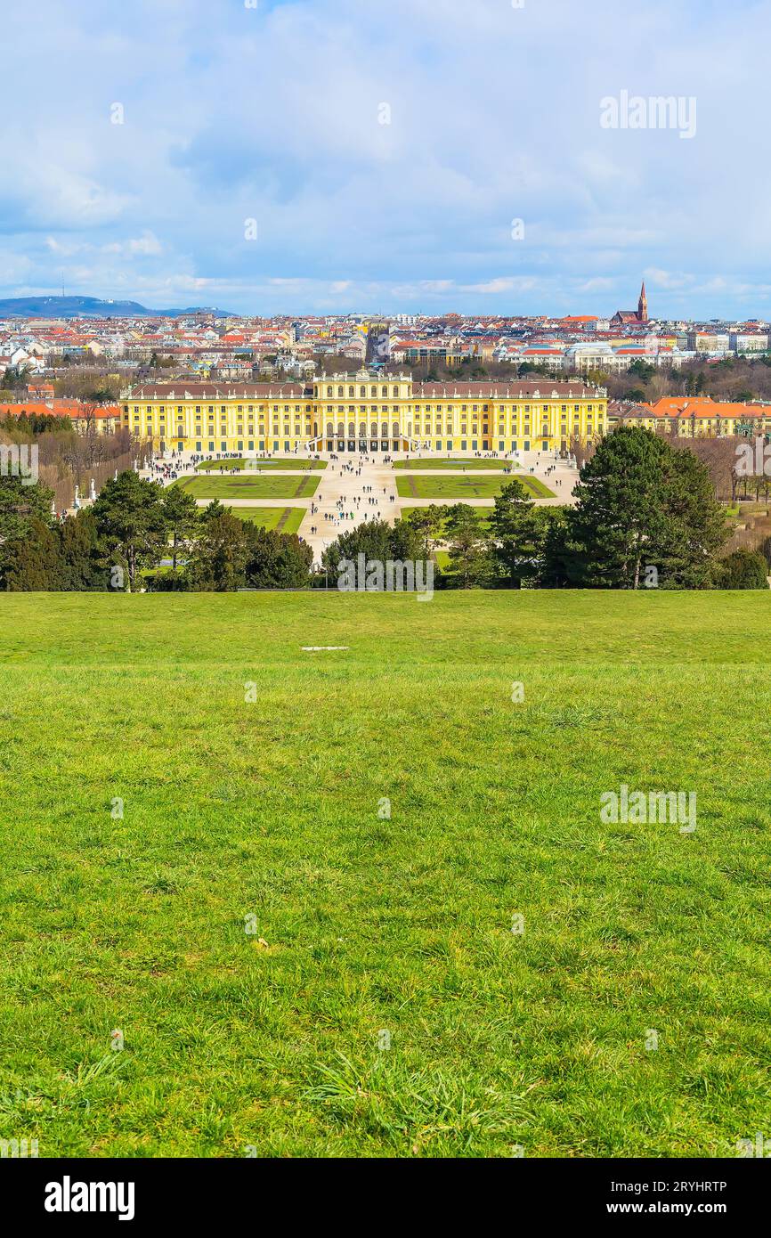 Vienna panoramic skyline background, Austria Stock Photo - Alamy