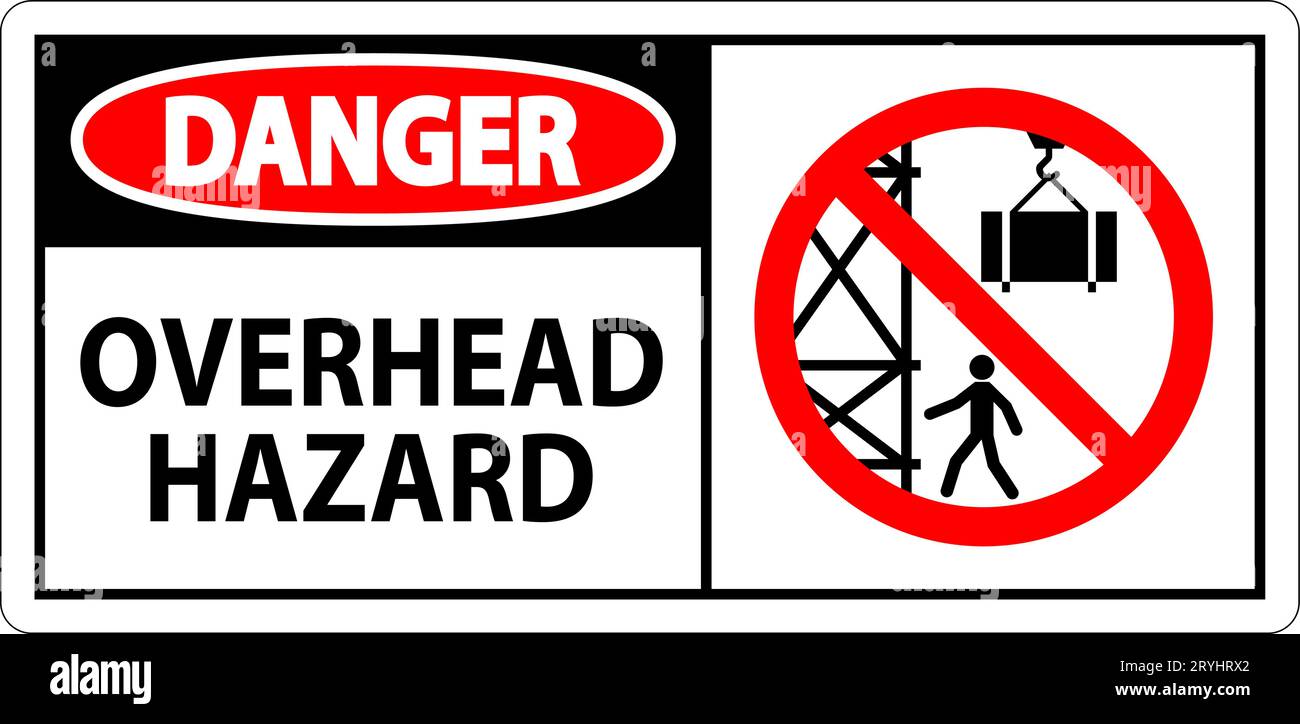 Danger Sign Overhead Hazard Stock Vector Image & Art - Alamy Danger Sign Overhead Hazard Stock Vector Image & Art - Alamy