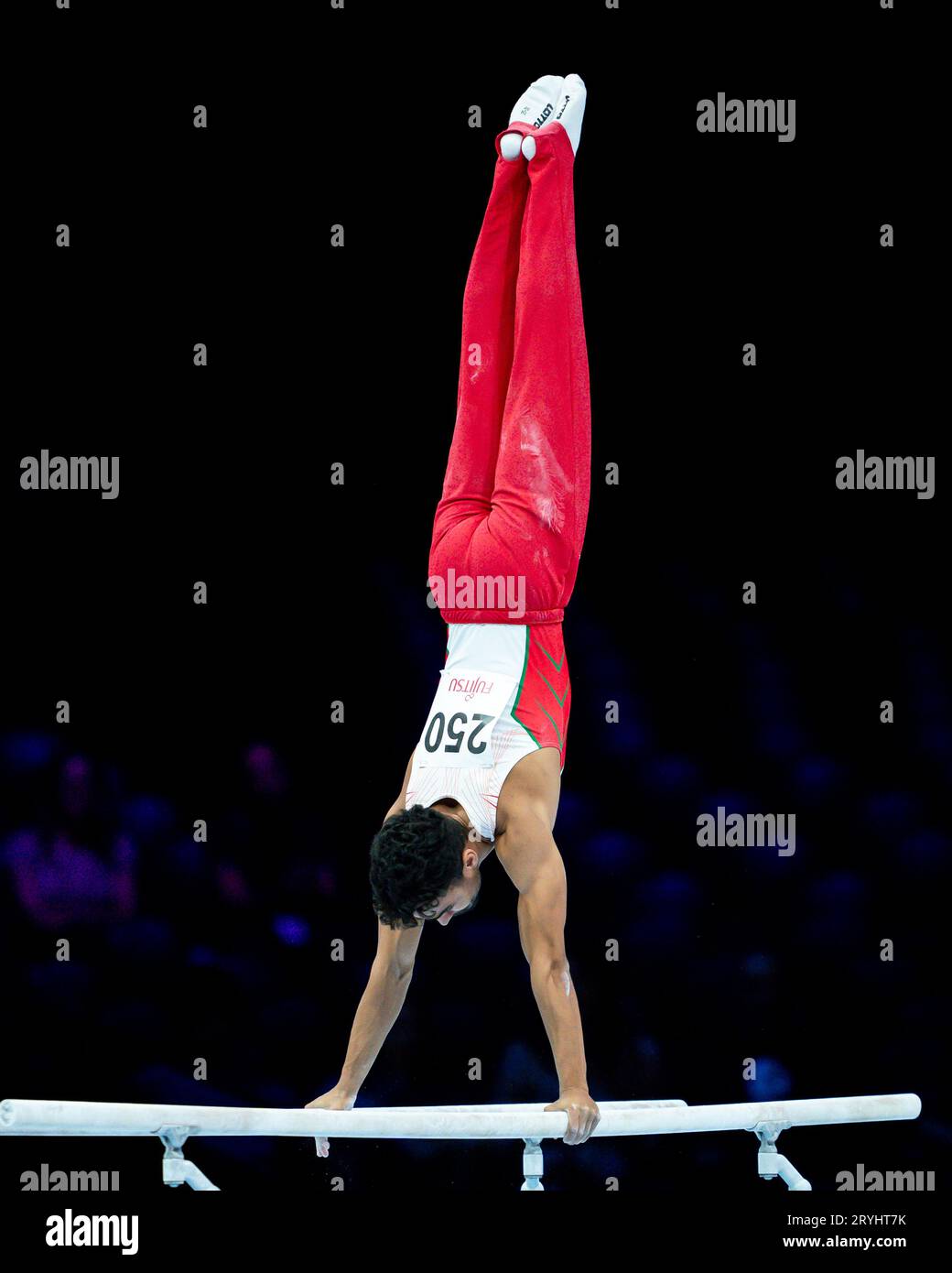 Antwerp, Belgium. 1st Oct, 2023. Hamza Hossaini (MAR) on Parallel Bars ...