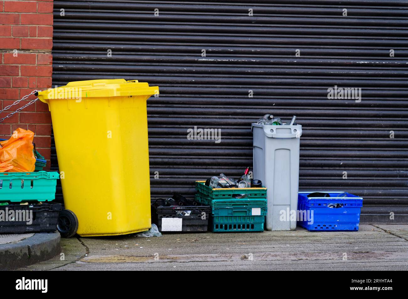 Bins uncollected waste worker strike hi-res stock photography and ...