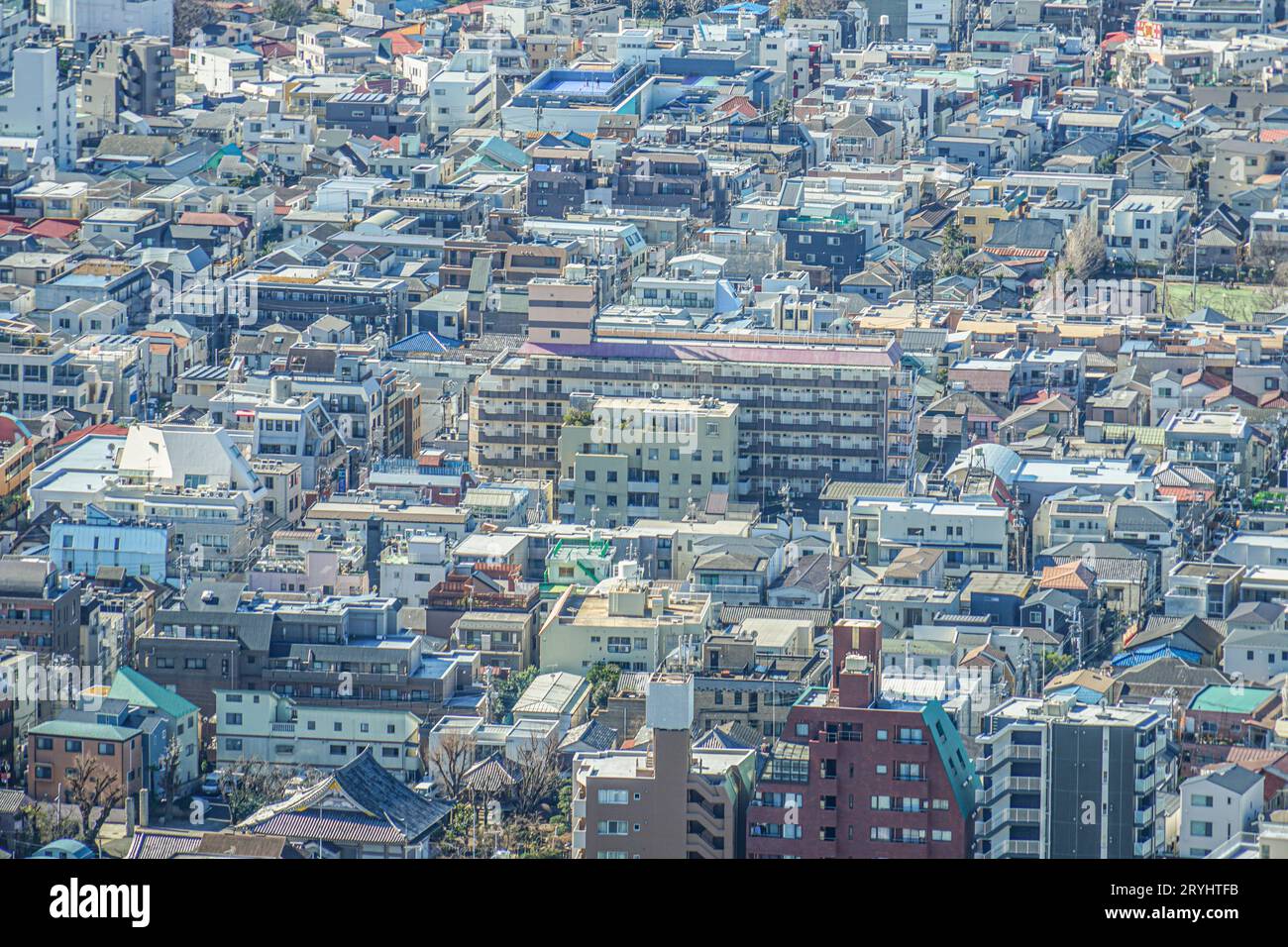 Tokyo skyline seen from the Ebisu Garden Place observatory Stock Photo ...
