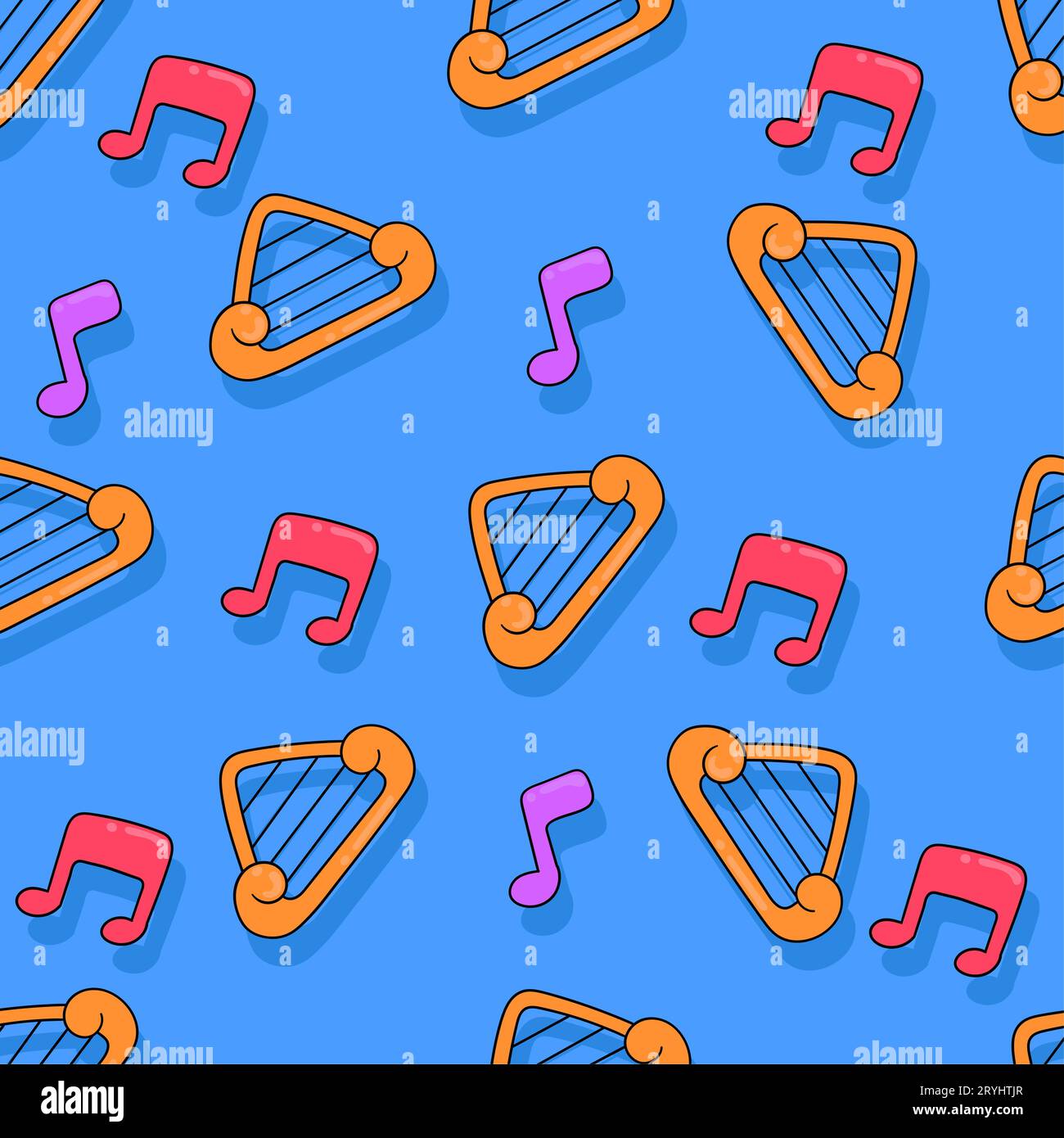 Musical wallpaper hi-res stock photography and images - Alamy