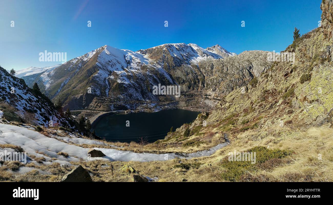 View of mountains landscape pyrenees hi-res stock photography and ...