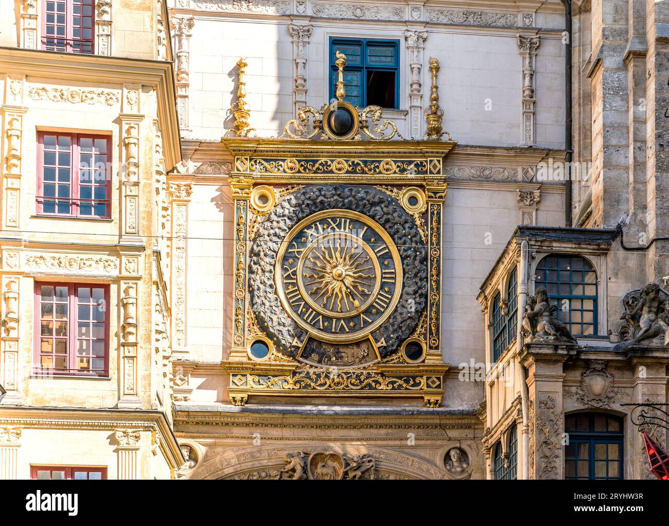 The Great-Clock, astronomical clock built in the 14th century in Gothic ...