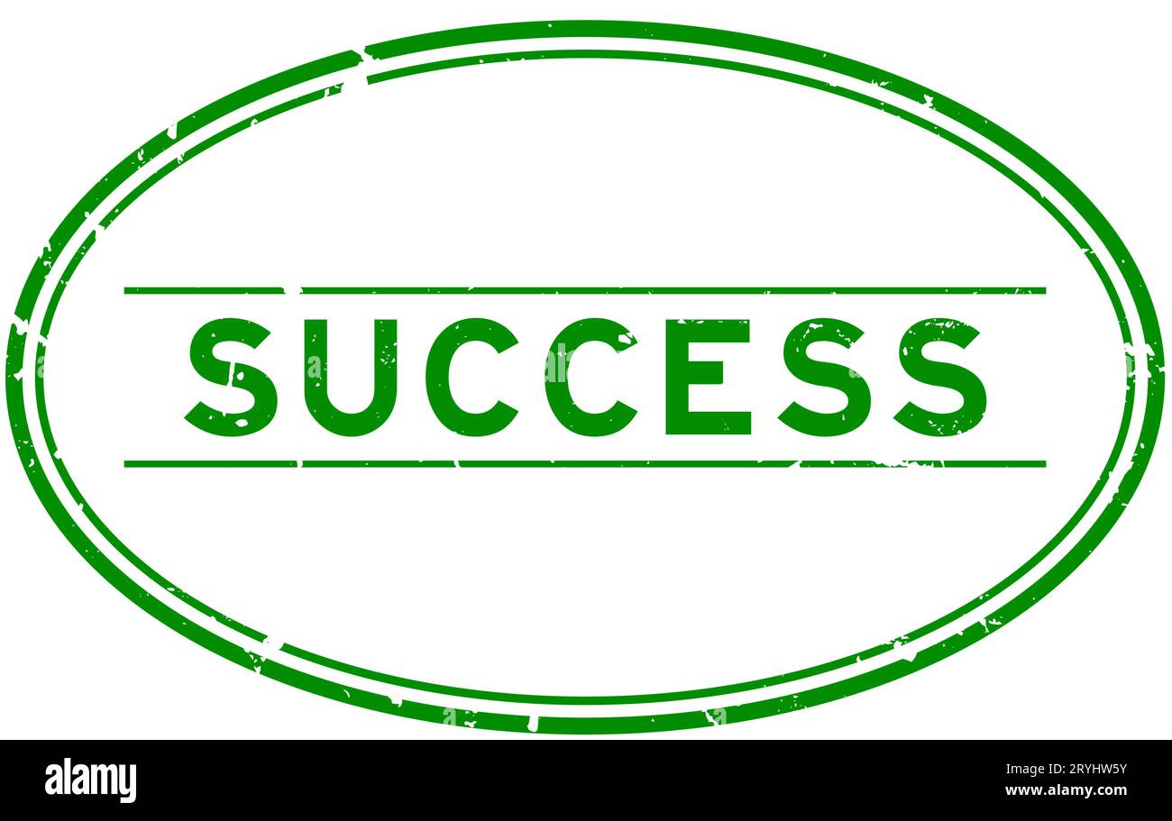 Grunge green success word oval rubber seal stamp on white background Stock Vector Image & Art ...