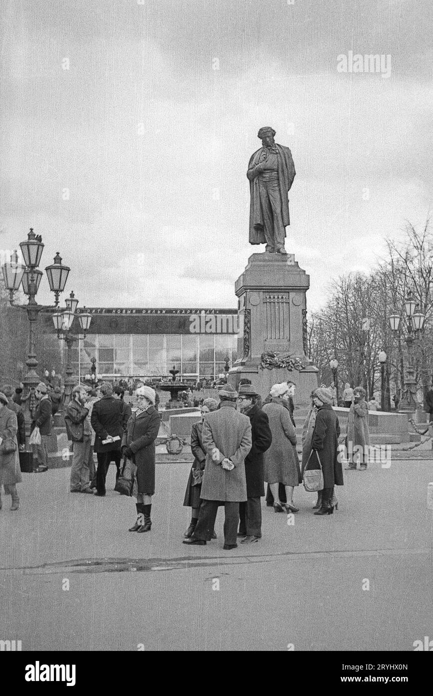Pushkin boulevard Black and White Stock Photos & Images - Alamy
