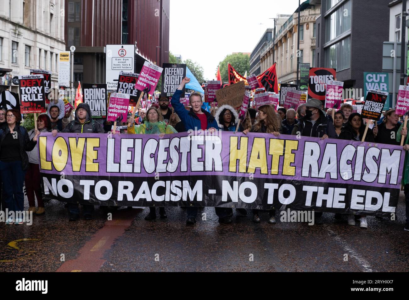 Hs2 protest labour conference hi-res stock photography and images - Alamy