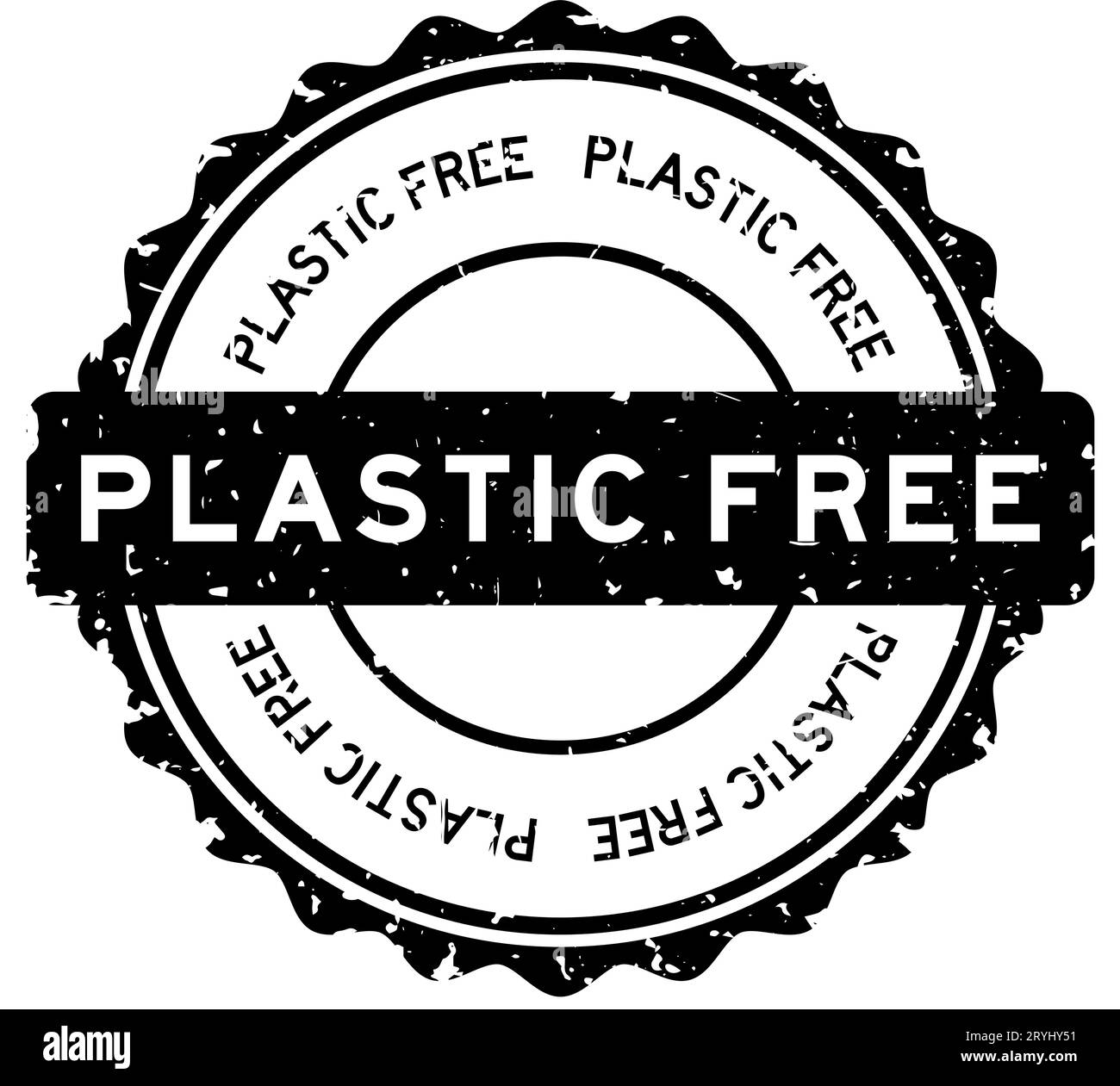 Grunge black plastic free word round rubber seal stamp on white ... Grunge black plastic free word round rubber seal stamp on white ...