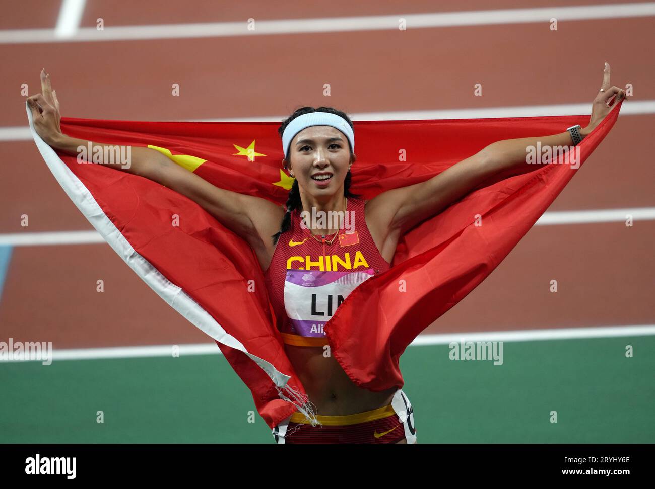 Hangzhou, China's Zhejiang Province. 1st Oct, 2023. Lin Yuwei of China ...