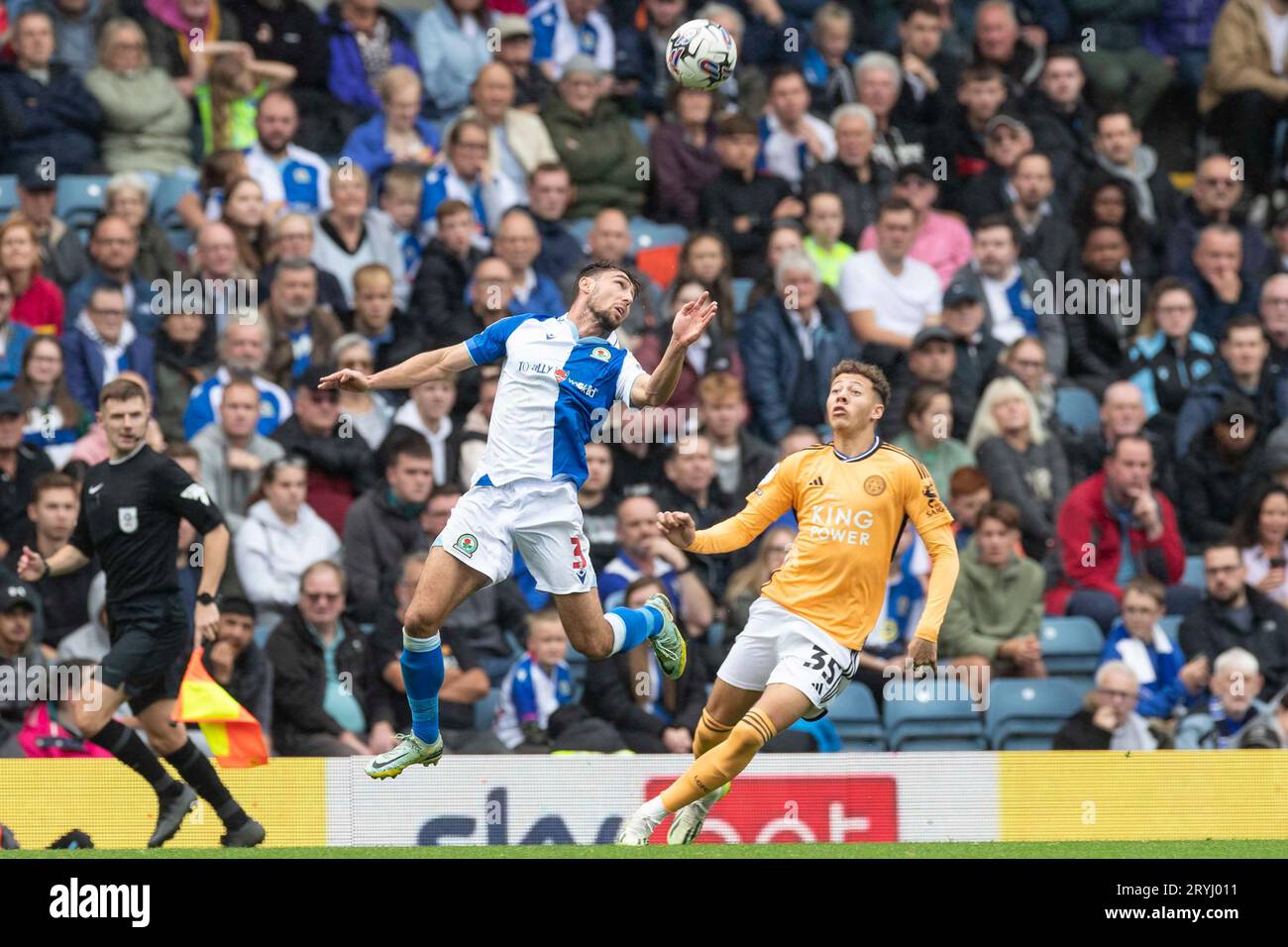 Blackburn on Sunday 1st October 2023. Harry Pickering #3 of Blackburn ...