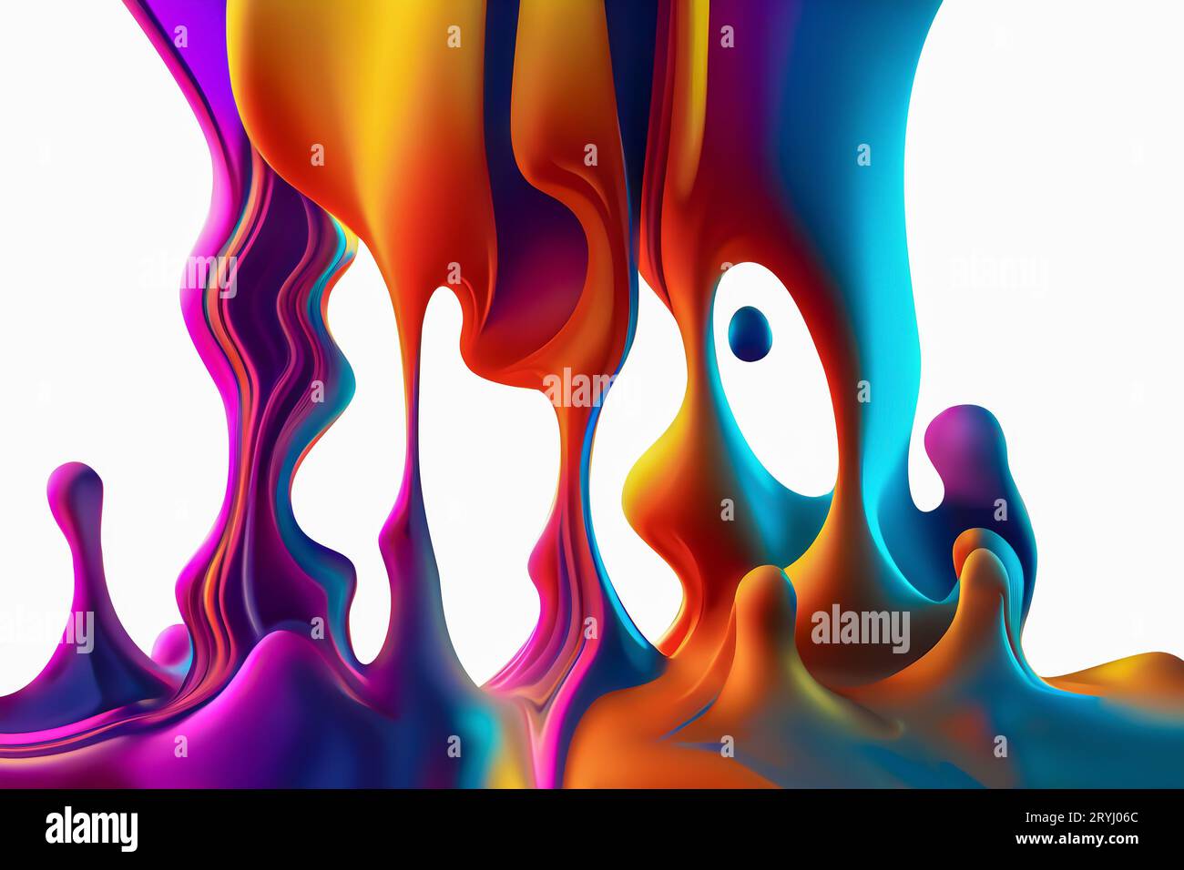 Abstract colorful liquid paint ink hi-res stock photography and images ...