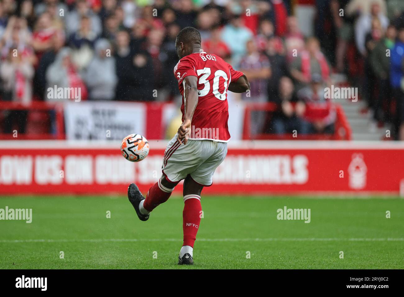 Nottingham, UK. 01st Oct, 2023. Willy Boly #30 of Nottingham Forest ...