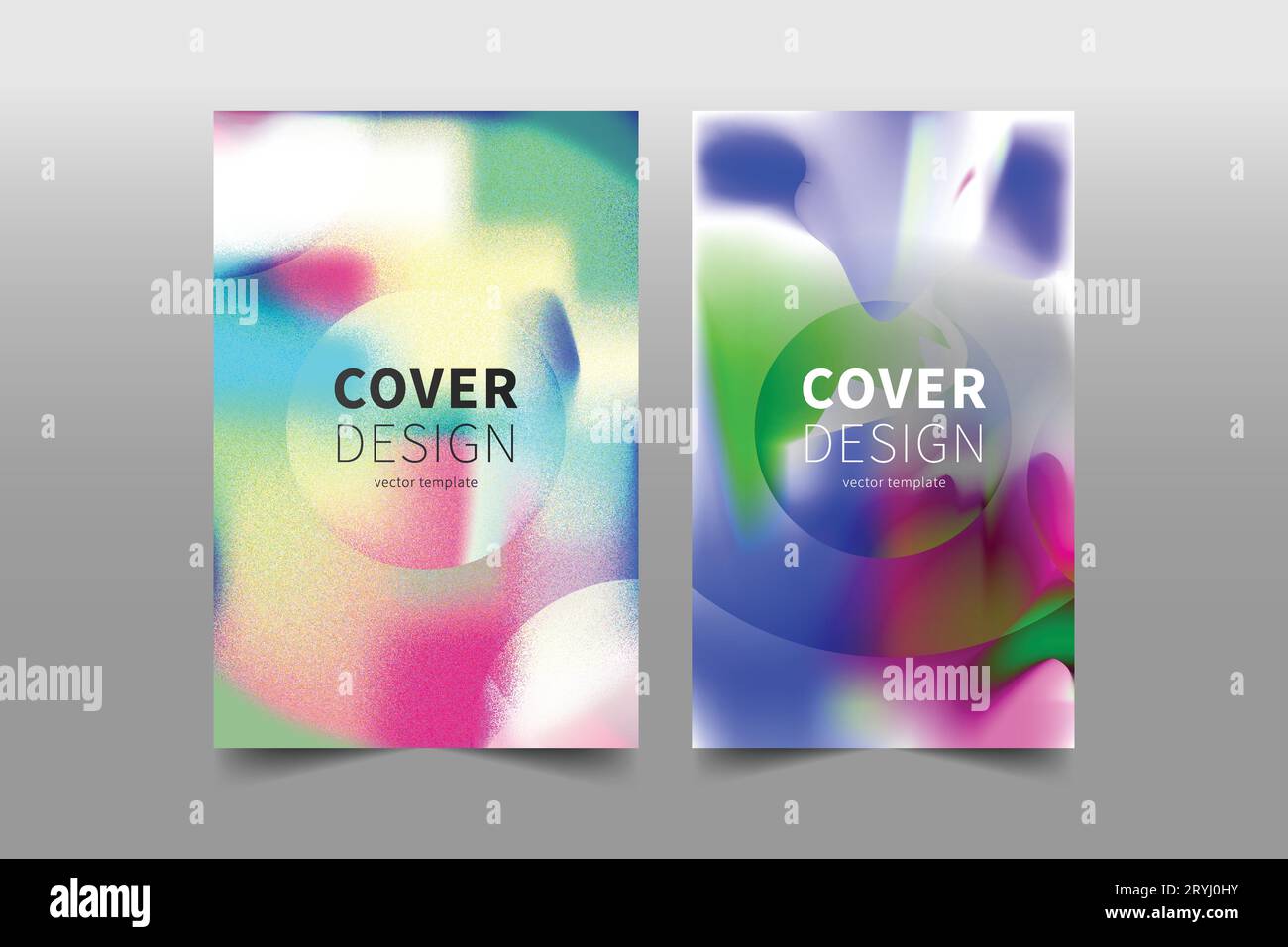 creative gradient color cover design vector template Stock Vector Image ...