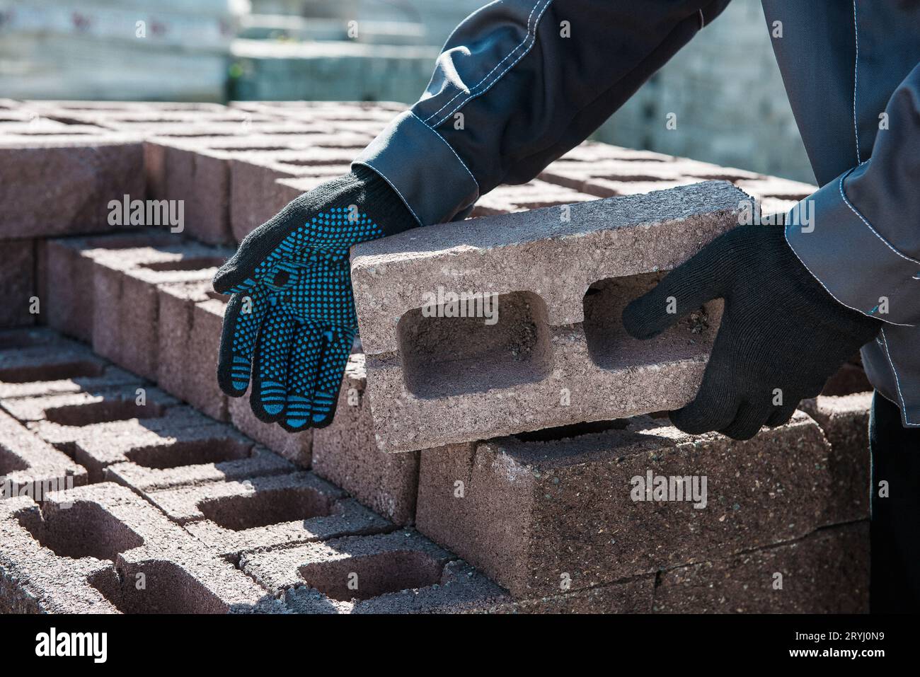 Pave build person hi-res stock photography and images - Alamy