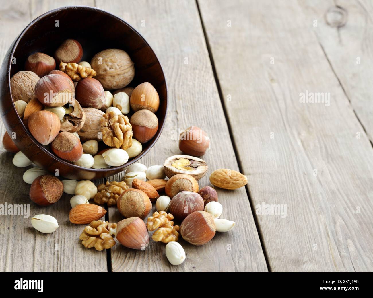 natural nuts mix for a healthy diet Stock Photo - Alamy