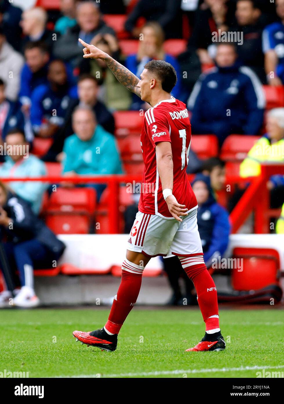 Nottingham Forest's Nicolas Dominguez celebrates scoring their side's ...
